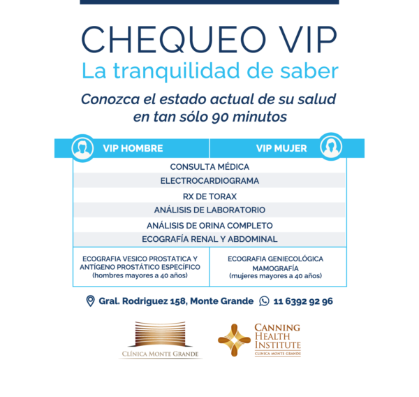 Chequeo VIP – Clinica Monte Grande